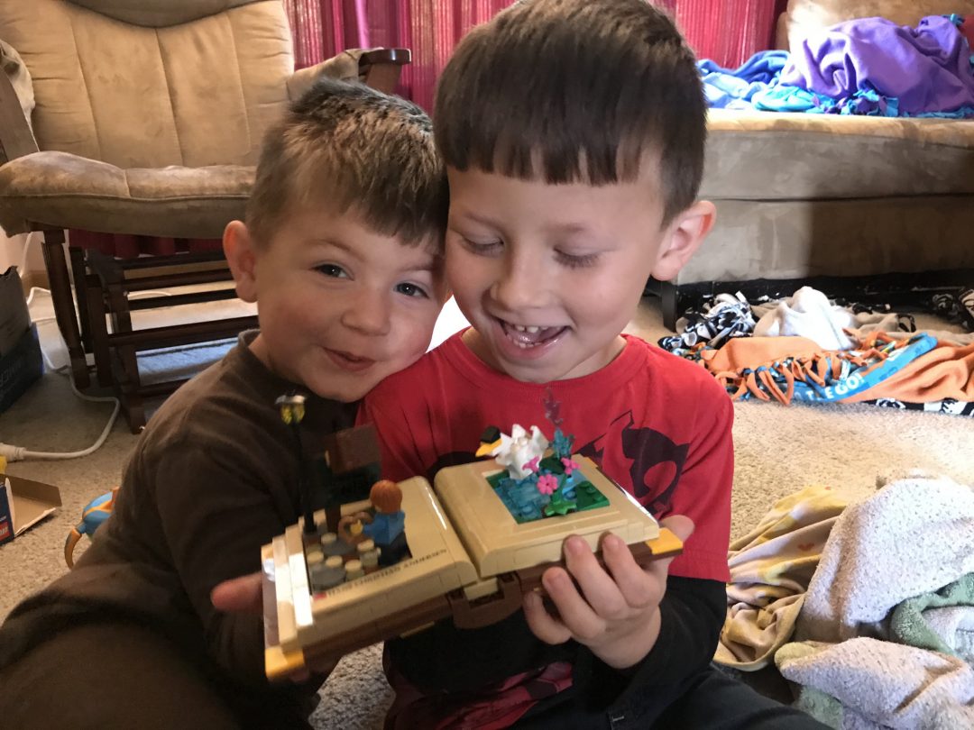 Brothers build Hans Christian Anderson book - Bricks & Minifigs Crest Hill